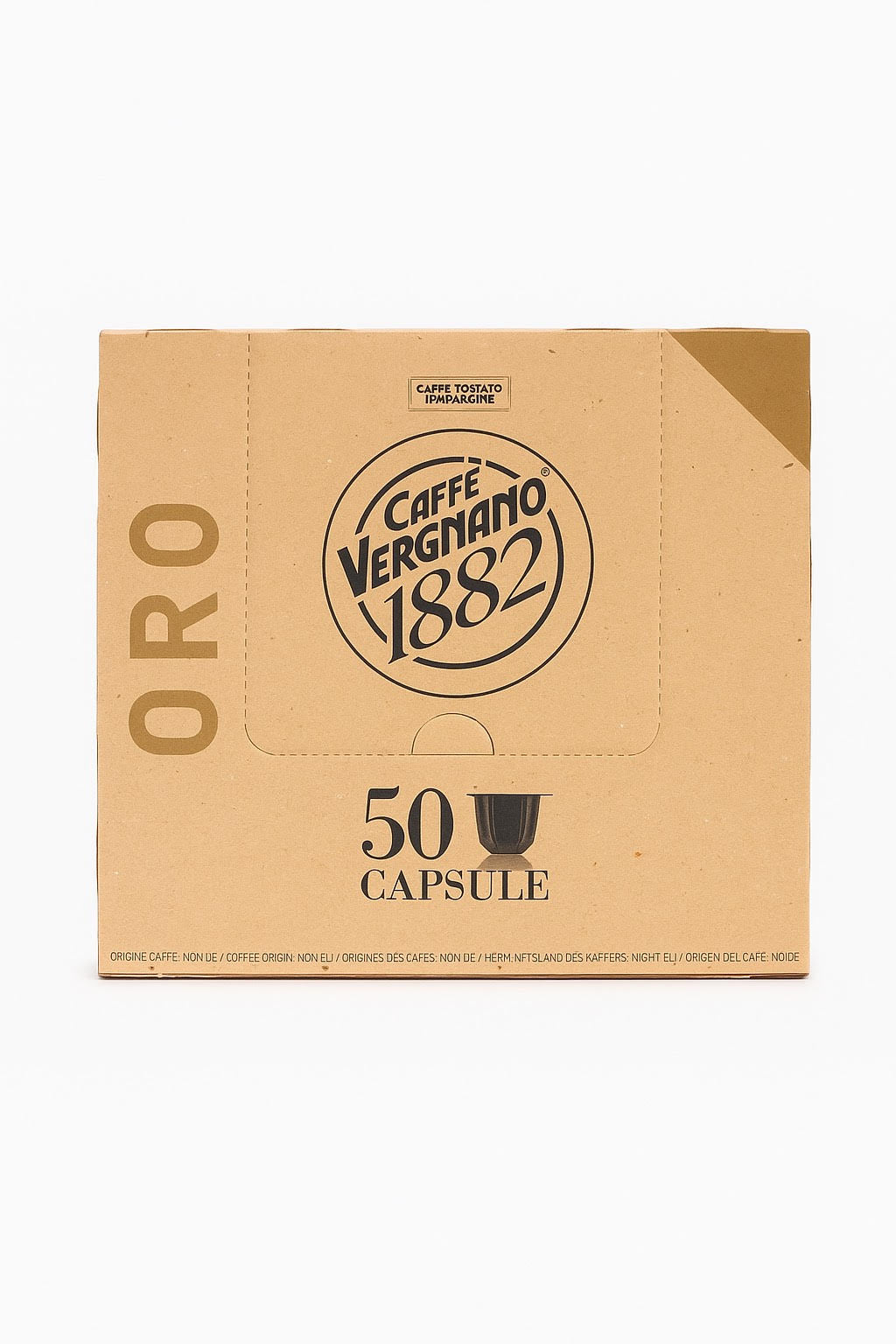 Caffè Vergnano Nespresso ÈSPRESSO ORO 50 Capsule – Caffè & Contorni